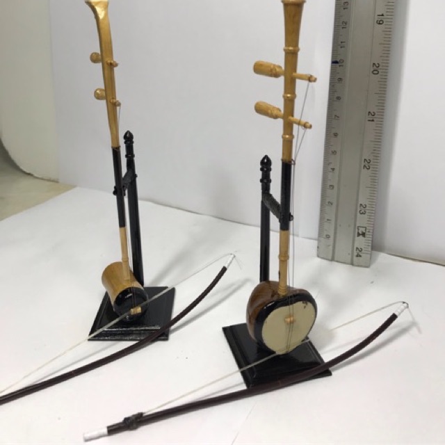 mini Thai musical instrument - Soprano fiddle Alto fiddle ซอด้วง ซออู้ ...
