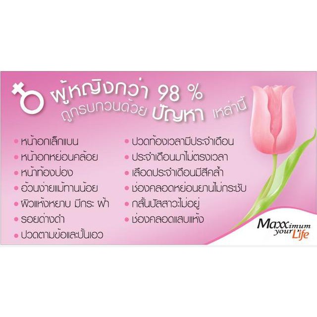 MaxxLife Feminie แมกไลฟ์ เฟมินี อาหารเสริมคุณผู้หญิง (30แคปซูล) ปรับ ...