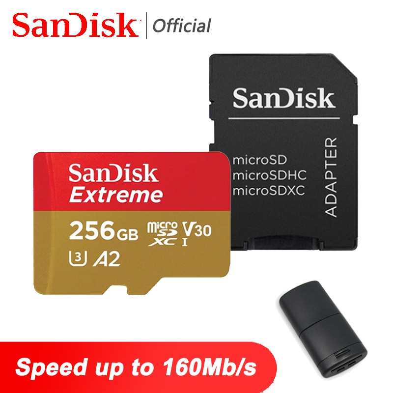 SanDisk Extreme 128GB Micro SD Card 512GB Memory Card 64GB 32GB 256GB Flash TF Cards A2 A1 U3 ...