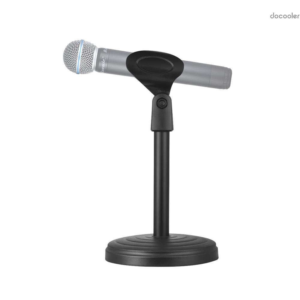 codPortable Fixed Desk Microphone Stand Mic Holder with Clip 205mm ...