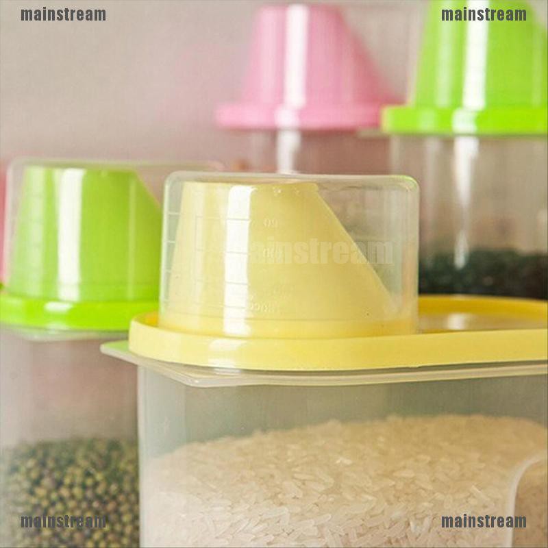 [main] Kitchen Food Cereal Grain Bean Rice Plastic Storage Case ...
