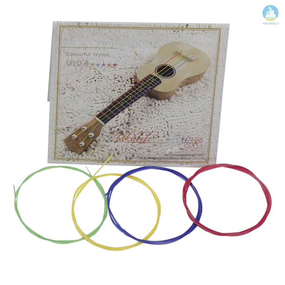 NEW Muslady Colorful Ukulele Ukelele Uke Strings Nylon Material, 4pcs ...