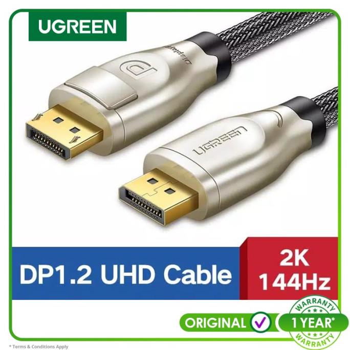 Ugreen DisplayPort 1.2 to DisplayPort DP Braid cable 1.5m Black-30119 ...