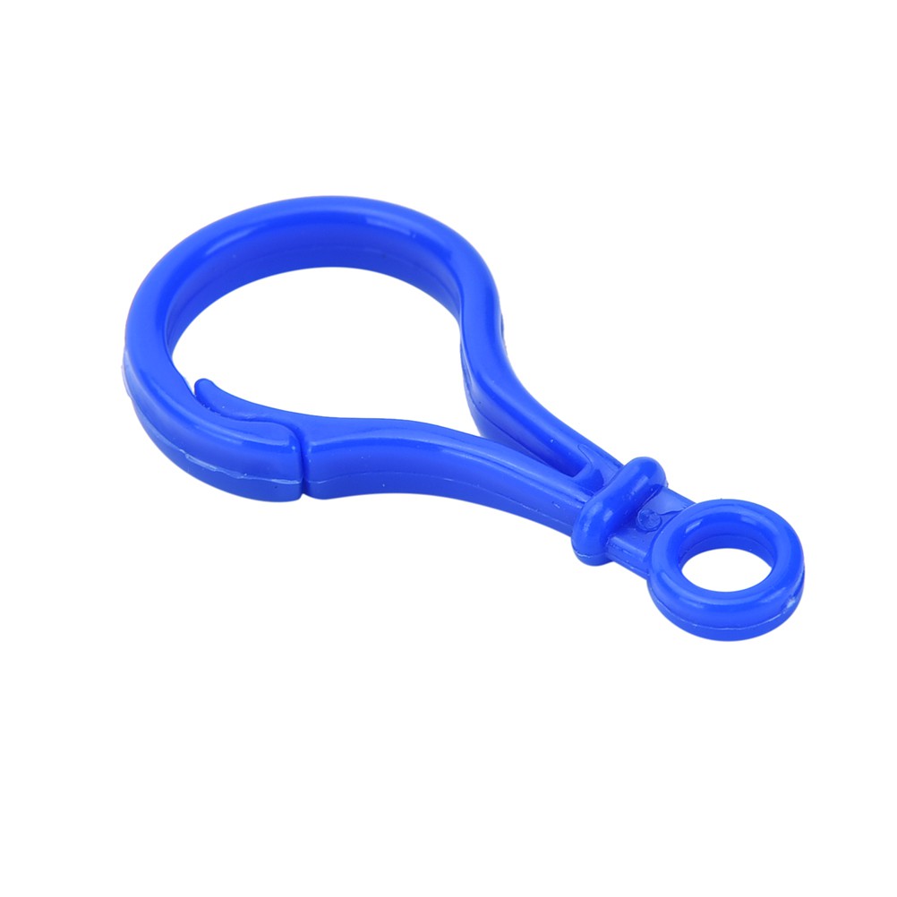 【Purpleredto】100 Pcs Plastic Key Chains Key Rings Multi-Color With Loop ...