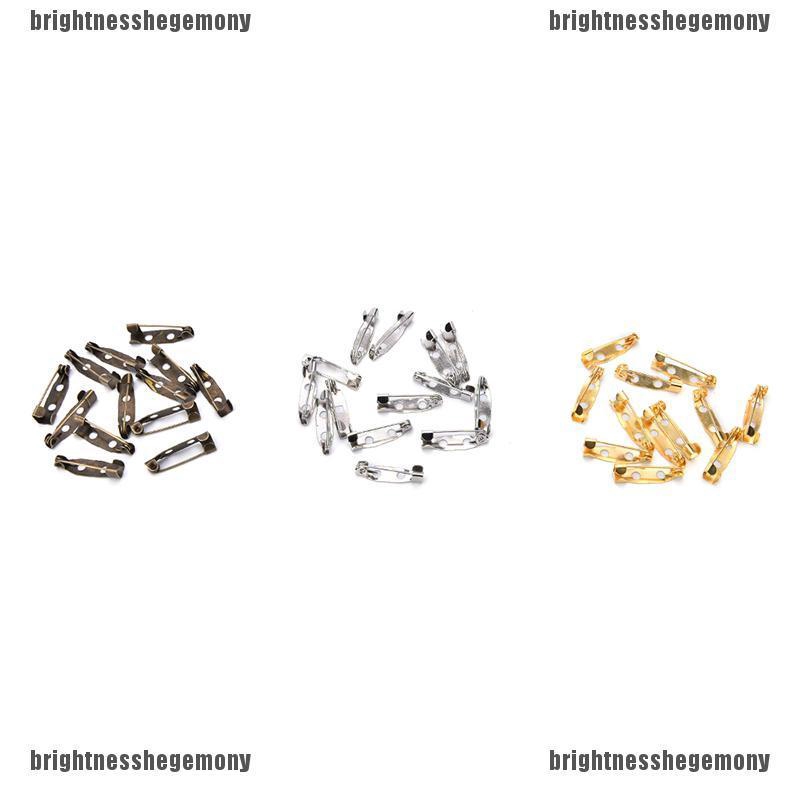 BMTH Silver Bar Pins Brooch Lock Back Safety Catch 20-38mm Rolling DIY ...