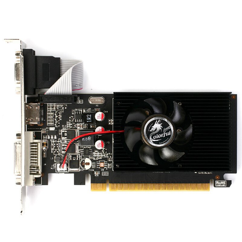 การ์ดจอที่มีสีสัน GT710 Gold EditionⅡ-2GD3 เกมอินดี้กราฟิกสำนักงาน ความ ...