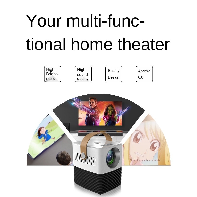 ปีอย่างเป็นทางการC2HD บ้านโปรเจ็กเตอร์ ขนาดเล็กแบบพกพาขนาดเล็ก1080ไร้ ...