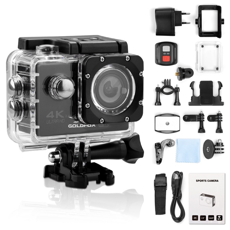 กล้องแอคชั่นAction Camera Ultra HD 4K WiFi Remote Control Sort Camera ...