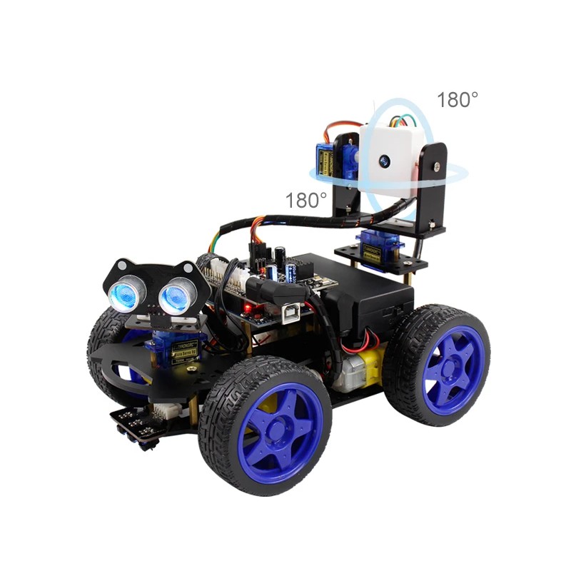 หุ่นยนต์ iGenius Yahboom Roboduino Arduino UNO R3 Robot Line Tracking Smart Robot Car เขียน ...