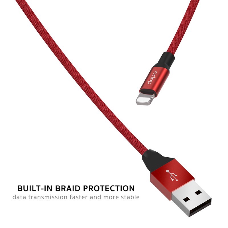 Cable Chager รุ่น Q8 i (Red) รับประกัน 1 เดือน | Shopee Thailand