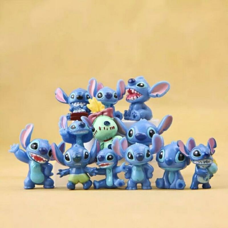 โมเดลสติช stitch 12 ชิ้น 6 ชิ้น พร้อมส่ง - naphason_shop - ThaiPick
