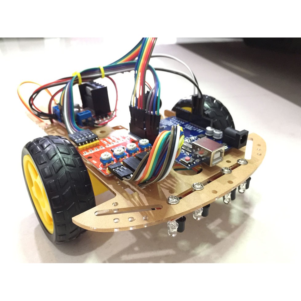 ชุดประกอบรถวิ่งตามเส้น (Arduino Line Following Car Robot) มีคลิปสอน ...