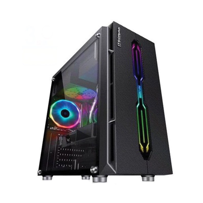 ATX Case (NP) ITSONAS AURORA Light RGB (Black) - advice_banpaew - ThaiPick