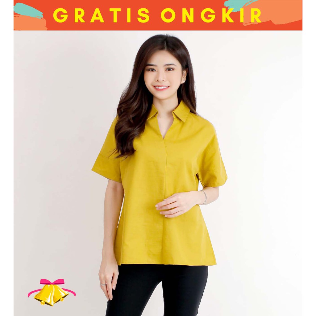 เสื้อท็อปลําลอง ผ้าฝ้าย ลายสก๊อต สําหรับผู้หญิง (PE - B 12231) - cottonbells.th - ThaiPick