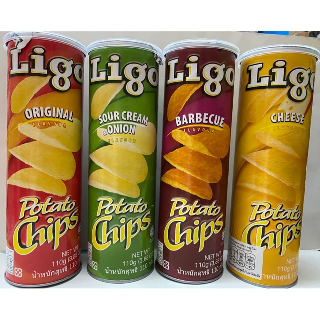มันฝรั่งลิโก้ Ligo Potato chips มี 4 รสจ้าา 110กรัม | Shopee Thailand