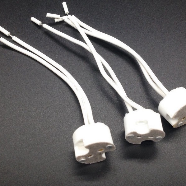 G4/g9 ผู้ถือโคมไฟ GU10 ทนต่ออุณหภูมิสูง Gu5.3/MR16/MR11 pin โคมไฟถ้วย connector เซรามิคโคมไฟผู้ ...
