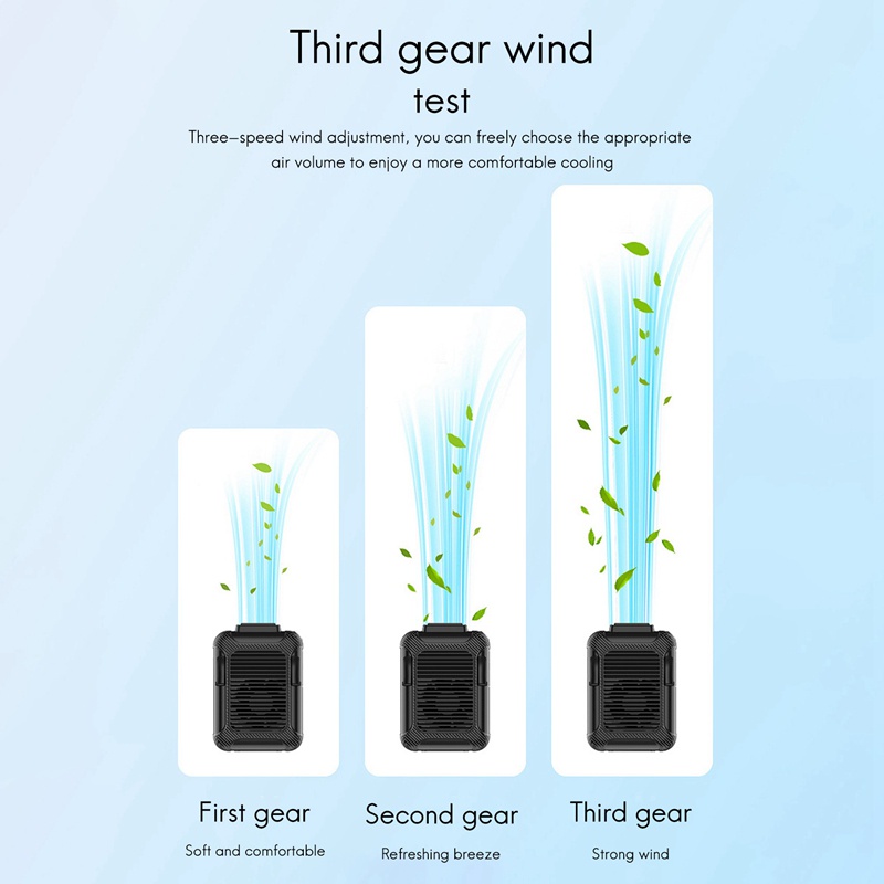 Waist Hanging Fan USB Charging Mini Fan Portable Hanging Neck Mobile ...