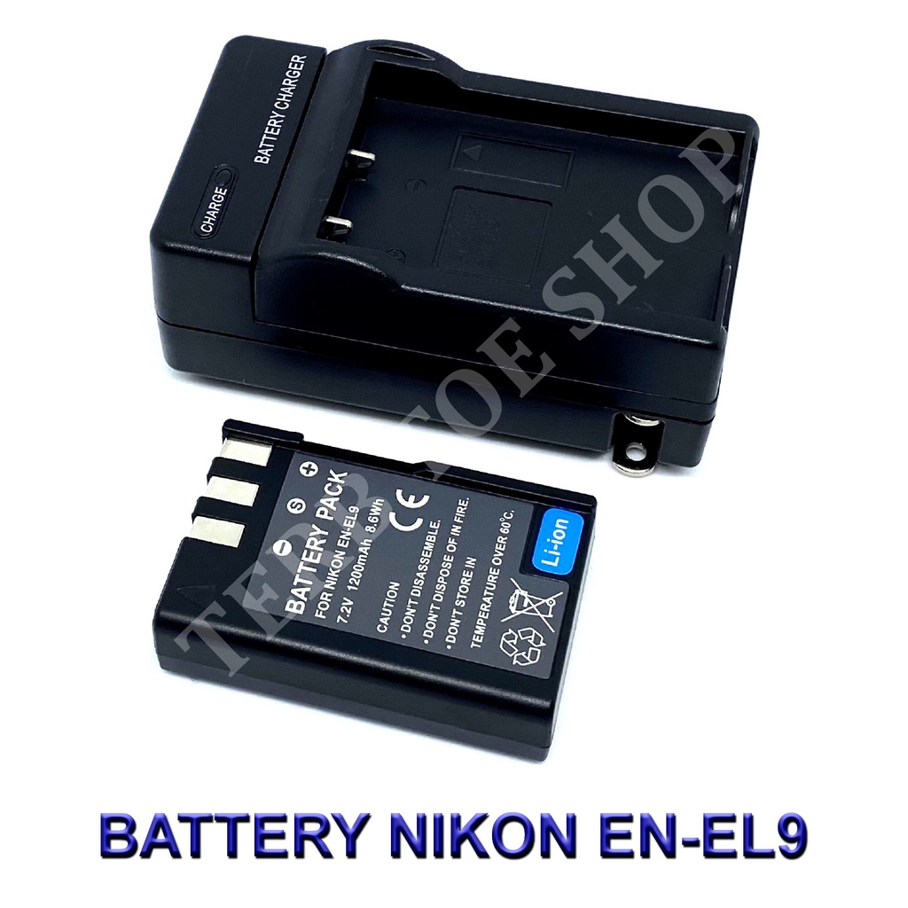 EN-EL9 ENEL9 EN-EL9a ENEL9a EN-EL9e ENEL9e Battery and Charger For ...