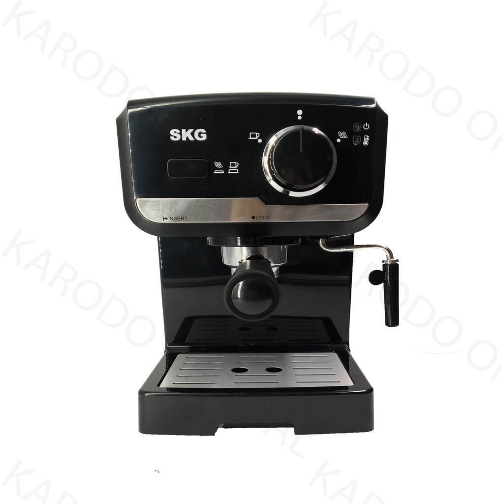 SKG เครื่องชงกาแฟสด 1140W 1.6ลิตร รุ่น SK-1207 สีเงิน แถมฟรี เครื่องบดกาแฟ - skg_shopping - ThaiPick