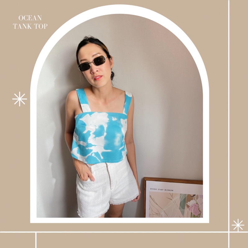 Ocean Tank Top เสื้อสายเดี่ยว - strollinggarment - ThaiPick