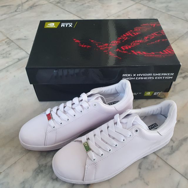 รองเท้า ASUS ROG x SNEAKER Snow Leather Edition เบอร์ 43/27.5 | Shopee ...