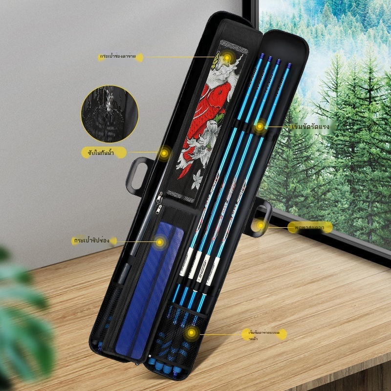 กระเป๋าตกปลาใหม่ Hard SHELL Fishing Rod กระเป๋าตกปลา Rod Sea Rod พิเศษ ...