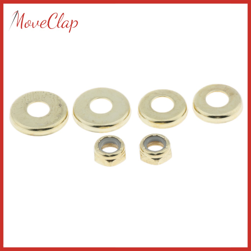 MoveClap 4pcs Skateboard Replacement Iron Bushings Washers Cup Nuts ...