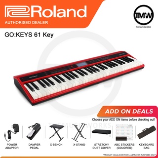 Roland GO:KEYS GO-61K Keyboard 61 keys Red GO61K GO KEYS 61K Digital ...