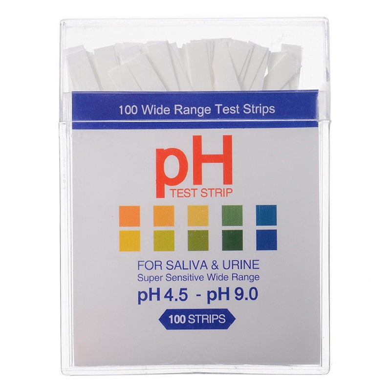 กระดาษPH Test Paper 100 Strips/box Alkaline Acid Indicator Paper For ...