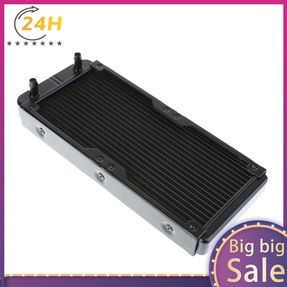 1Pc 240mm 18 Tubes Aluminum Computer Water Cooling Radiator POHp ...