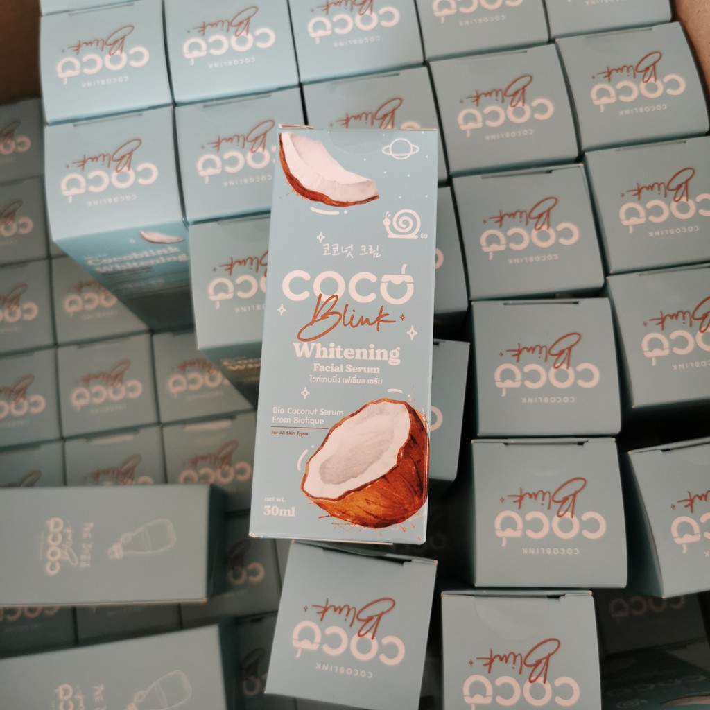 Coco Blink Coconut ครีมมะพร้าว/ เซรั่มมะพร้าว/ สบู่ มะพร้าว สารสกัดจาก มะพร้าว บำรุง ผิวหน้า ...