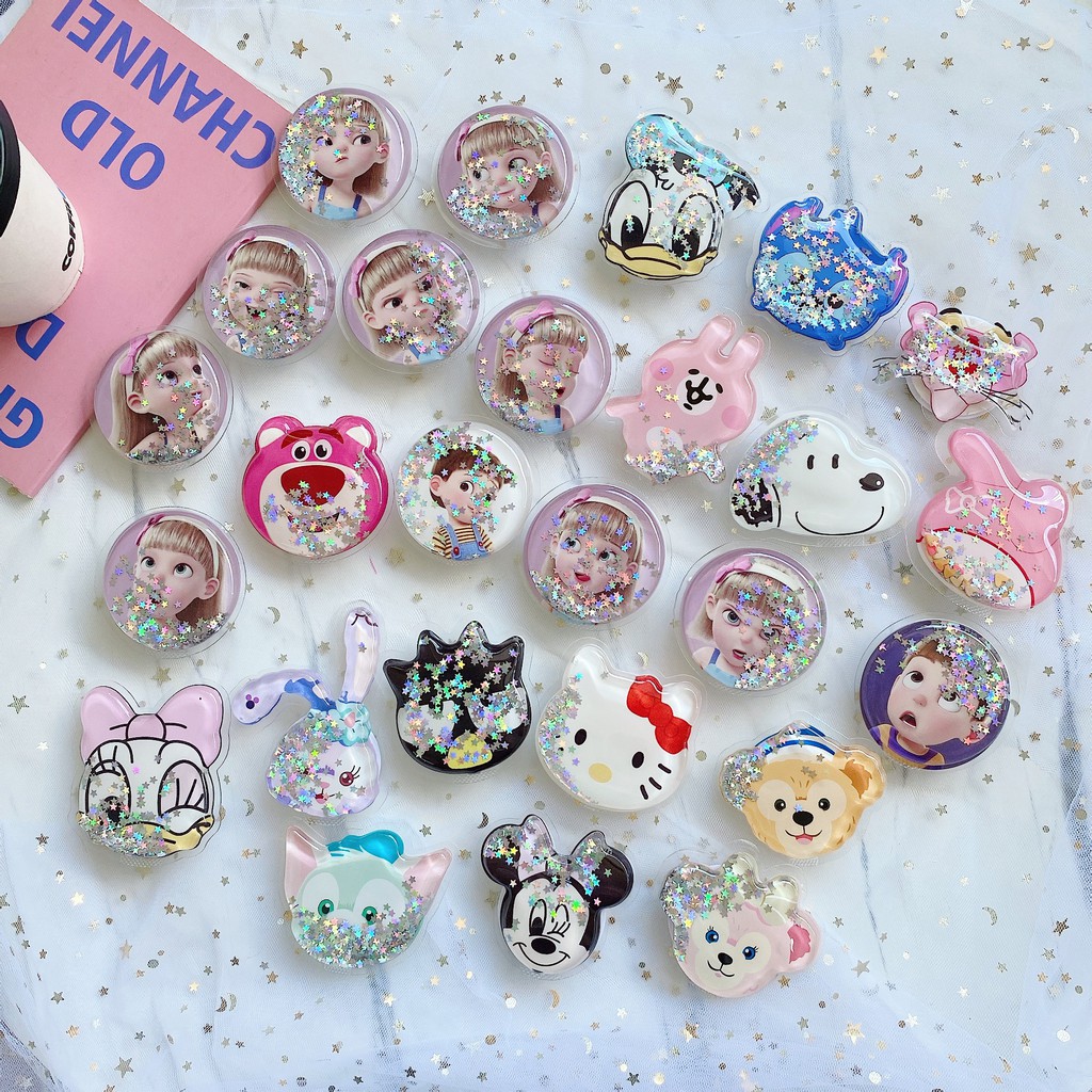 Griptok Glitter Liquid 26 popsocket การ์ตูนติดหลังมือถือ ที่ติดโทรศัพท์ ที่ติดหลังมือถือ ตัวติด ...