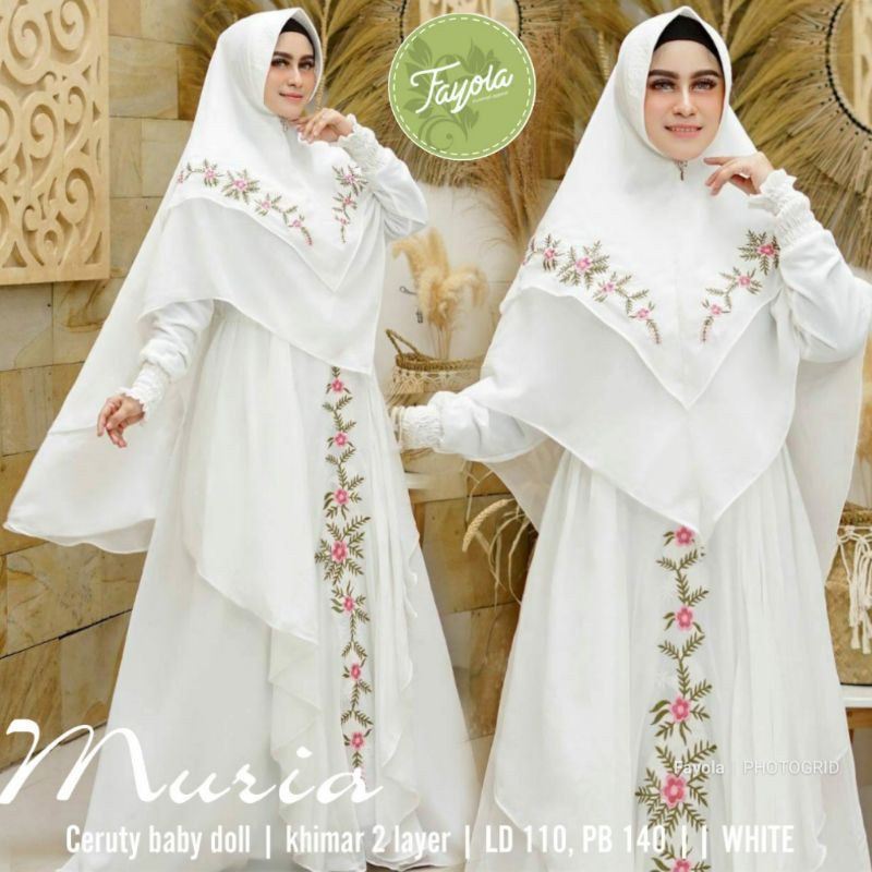 Gamis Muria Gamis Wsnita Gamis Jumbo Gamis รองเท้าผ้าใบลําลองสไตล์ ...