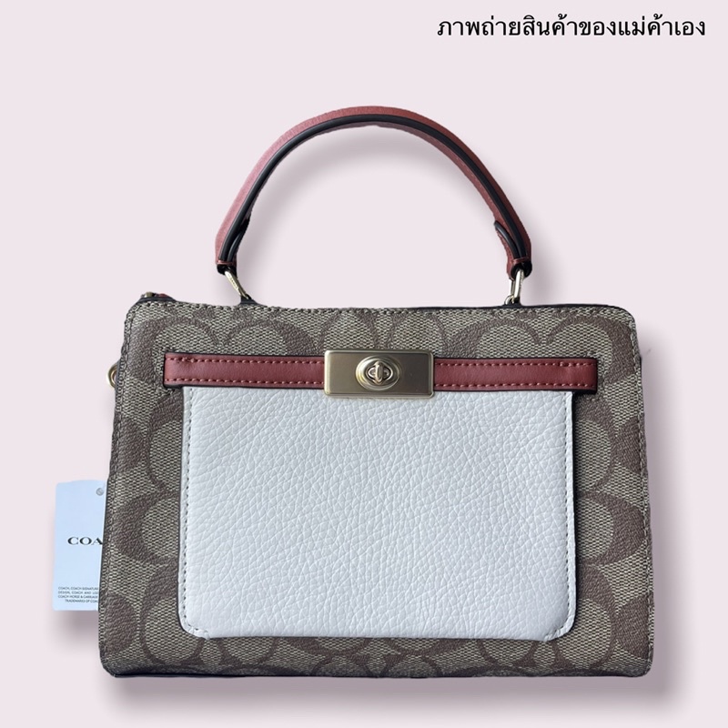 New Coach Mini Lane Top Handle In Colorblock Signature Canvas ใหม่ แท้ ...