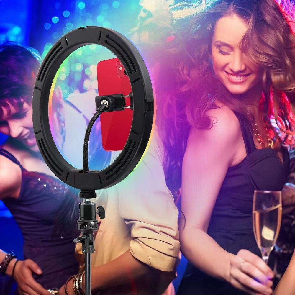 ชุดไฟไลฟ์สด RGB LED SOFT RING LIGHT รุ่นMJ26 MJ33 MJ36 ปรับเปลี่ยนสีได้ ...