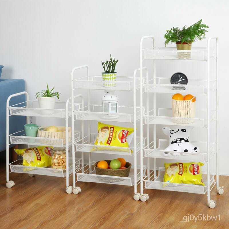 Kitchen trolley shelf floor multi-storey bedroom bathroom movable ...