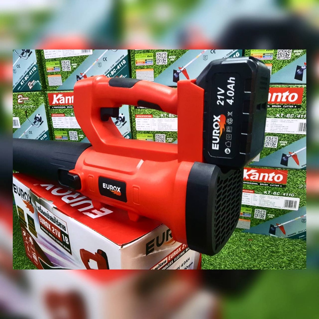 EUROX เครื่องเป่าลมไร้สาย รุ่น EYROX 21V 1B T-SERIES 21V (แบต1ก้อน + ที่ชาร์จ) ปรับได้ 6 ระดับ ...