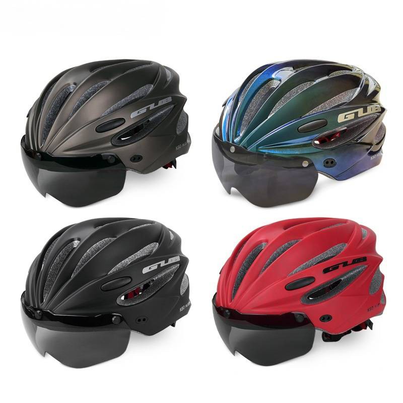 gub หมวกกันน็อคขี่จักรยานเสือภูเขาชิ้นเดียวพร้อมแว่นตาผู้ชายและผู้หญิง ...