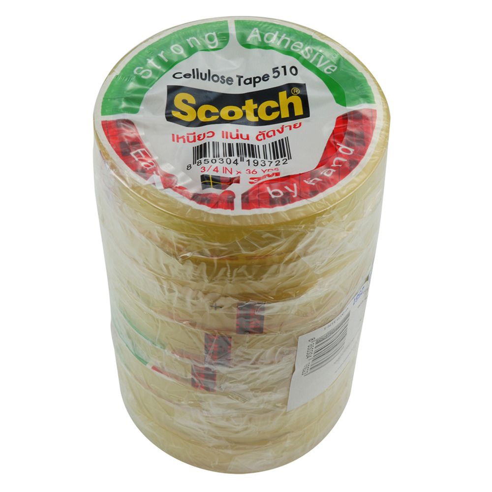 เทปใส 3M 3/4นิ้วX36หลา เทปกาวและอุปกรณ์ อุปกรณ์เครื่องเขียน ผลิตภัณฑ์และของใช้ภายในบ้าน ...