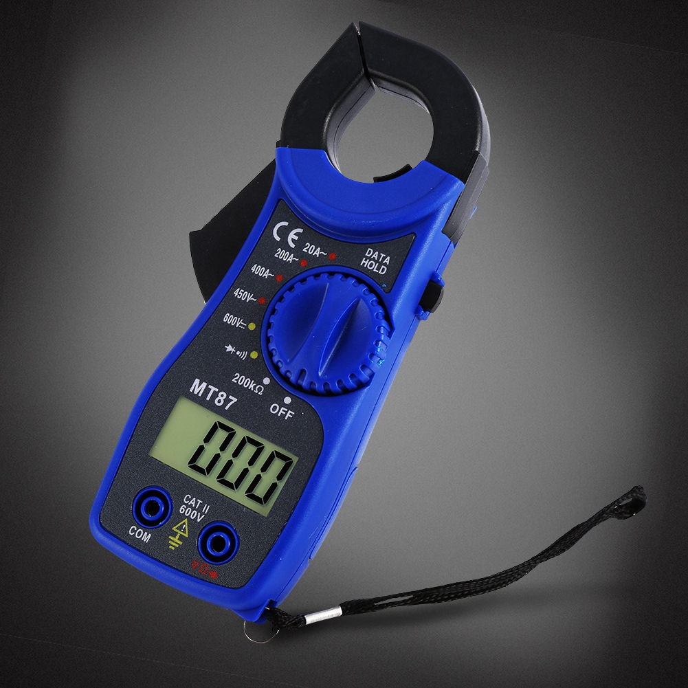 MT87 Professional LCD Digital Clamp Meter Multimeters Voltmeter Ammeter ...