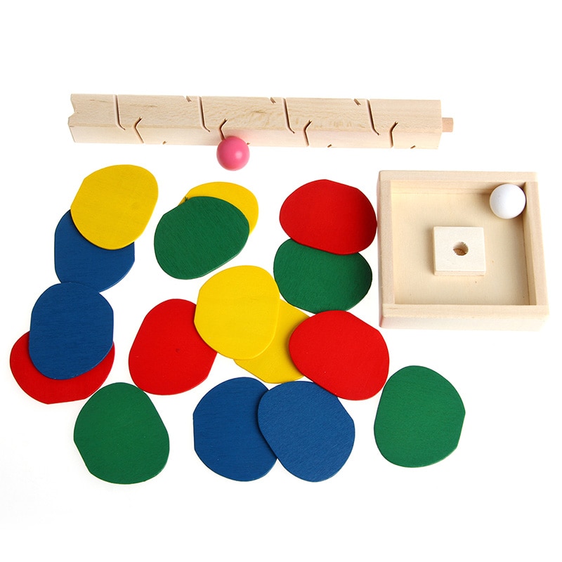 Wooden Ball Run Track Tree Baby Kids Children Intelligence Educational ...