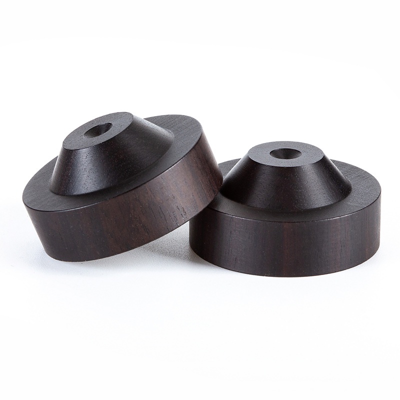 SP0008 4PCS Preffair 33mmx16mm Speaker Spike Isolation ebony Wood Stand ...