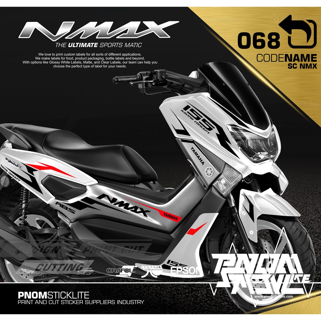 สติกเกอร์สําหรับตกแต่ง Striping Nmax Sc Nmx P068 - pnom_sticklite.th ...
