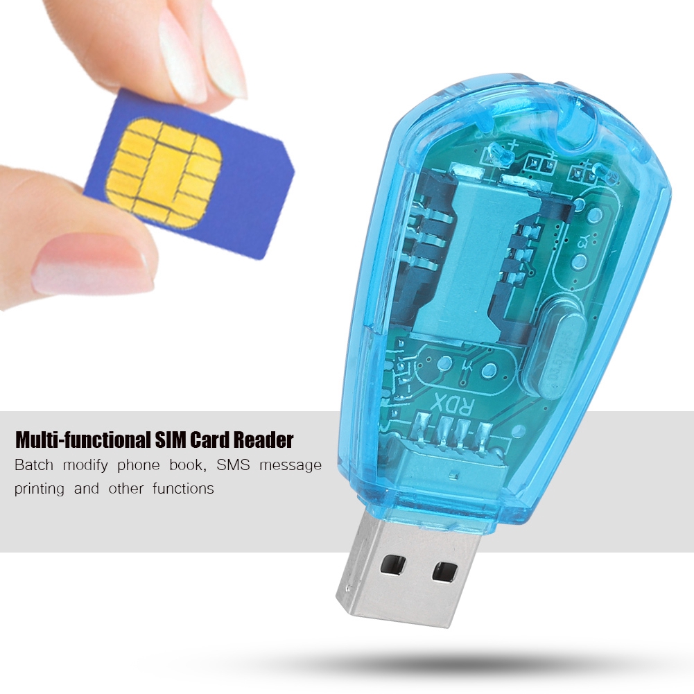 การ์ดรีดเดอร์สำหรับโทรศัพท์มือถือ SIM Card Reader USB - tominihouse.th ...