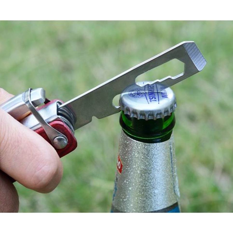 Mini Ax Portable Stainless Steel Construction Wood Inlay Handle ...