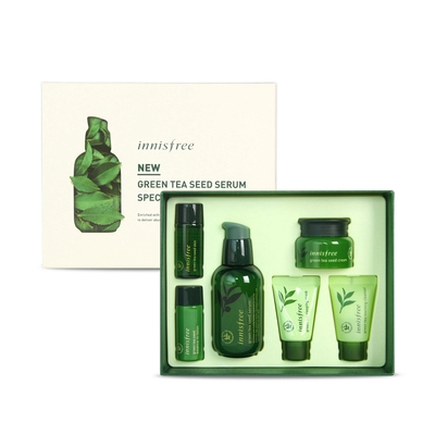 2018 innisfree New Green Tea Seed Serum Special Set 6pcs in 1 set eHg1 ...