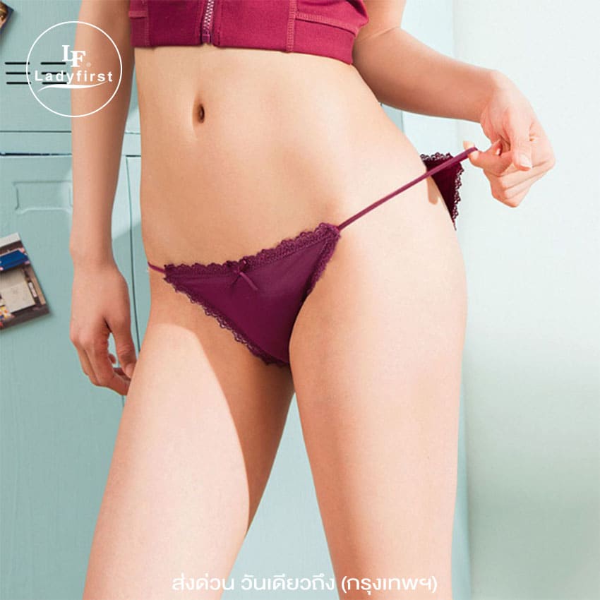 LF LadyFirst กางเกงใน กางเกงในสายเดี่ยว จีสตริง G String กางเกงในลูกไม้สายเดี่ยว ผู้หญิง ...