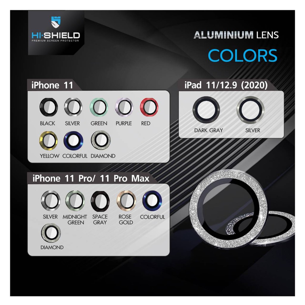 Hishield ติดเลนส์กล้อง iP11ProMax iP11Pro iP11 - muchompoo - ThaiPick