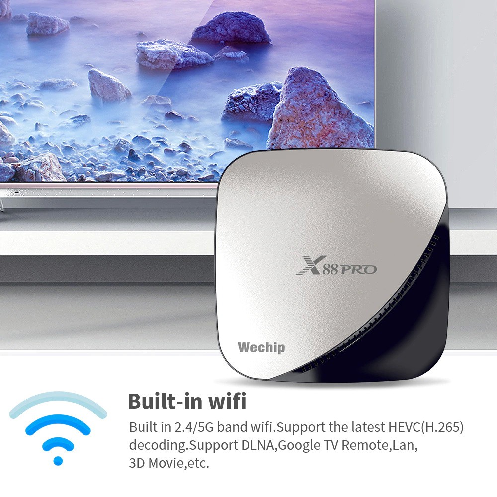 X88 Pro Android 9.0 TV Box Rockchip RK3318 4 Core 2.4G&5G Wifi 4K HDR ...