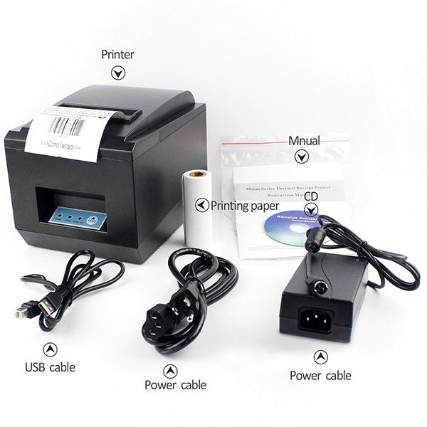 Symcode Thermal Receipt Printer MJ-8250 USB Pos 80 มม.ไม่ใช้หมึก ...